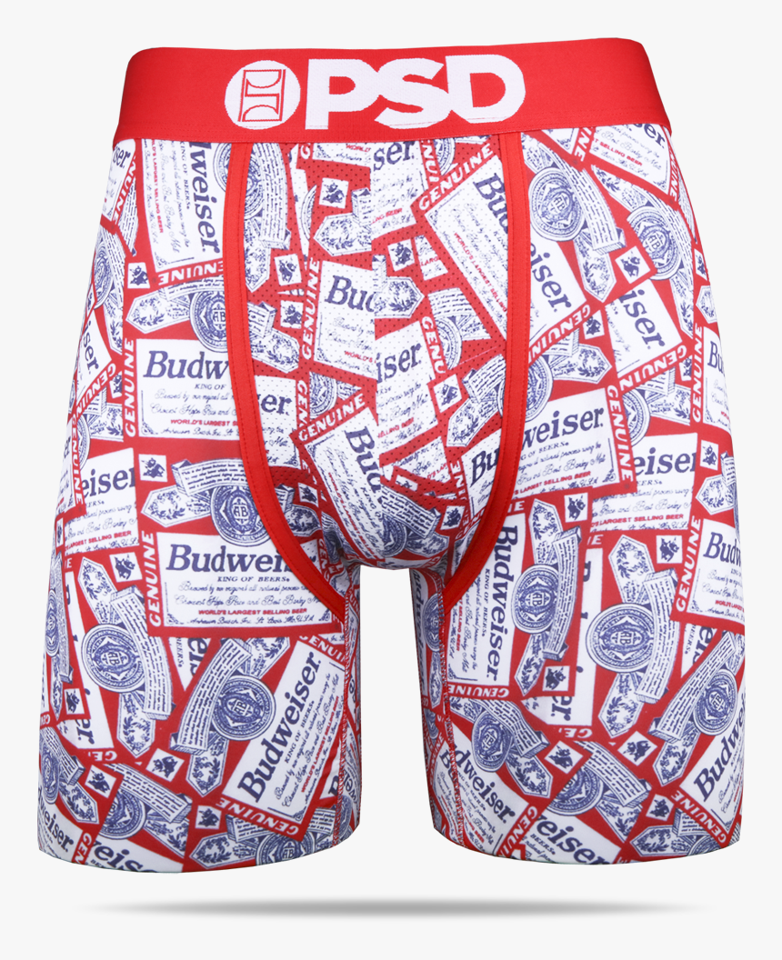 Budweiser Boxer Briefs For Men Class - Psd Underwear, HD Png Download ...