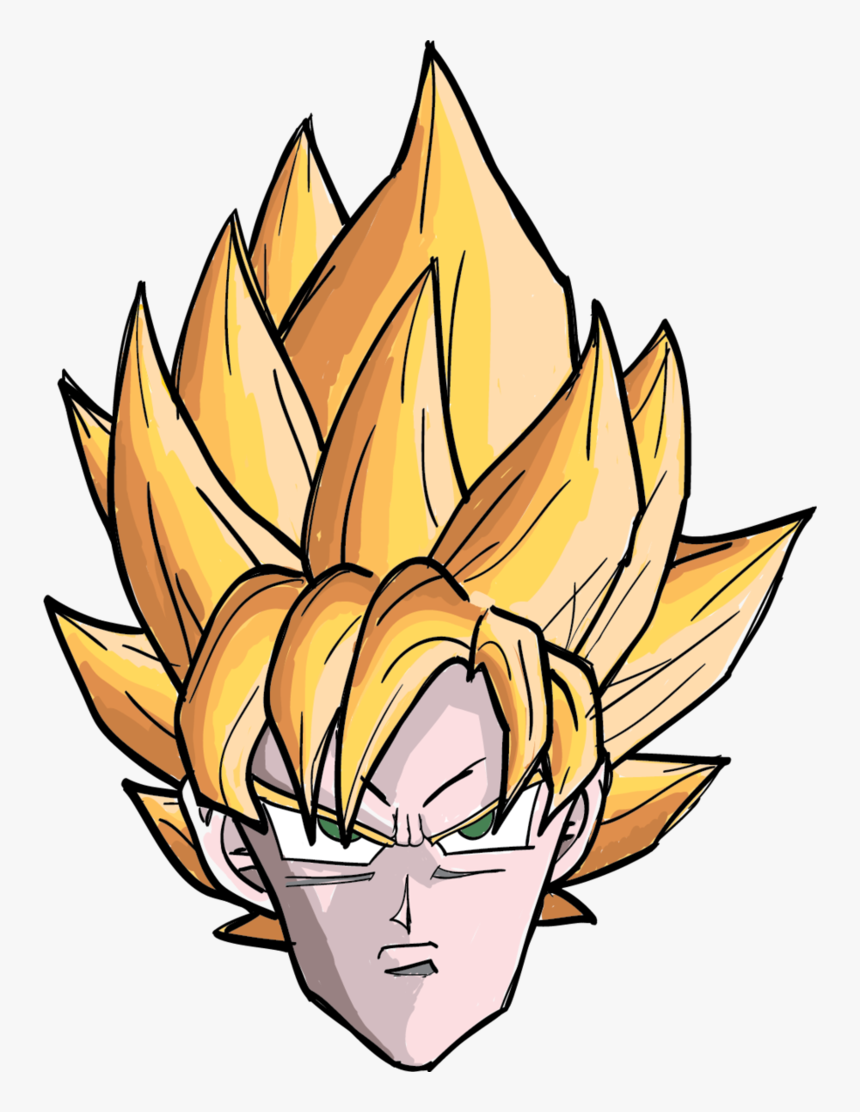 Goku Head Png - Super Saiyan Goku Head, Transparent Png , Transparent ...