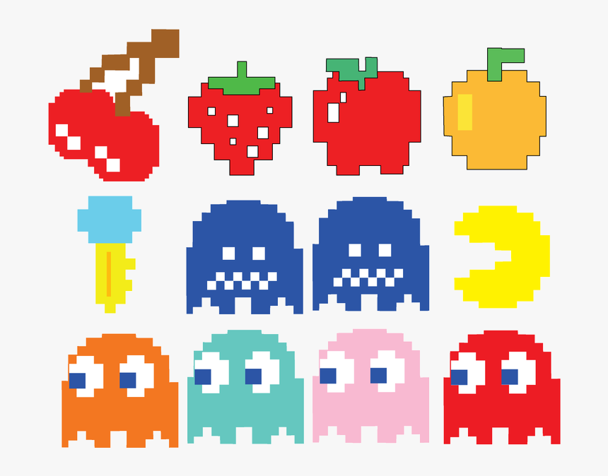 Pacman Ghost Bit Clipart X Transparent Png - Pacman Vector, Png ...