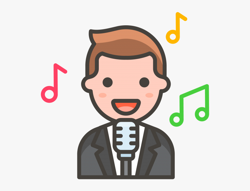 Man Singer Png Transparent Emoji - Sing Png Icon, Png Download ...