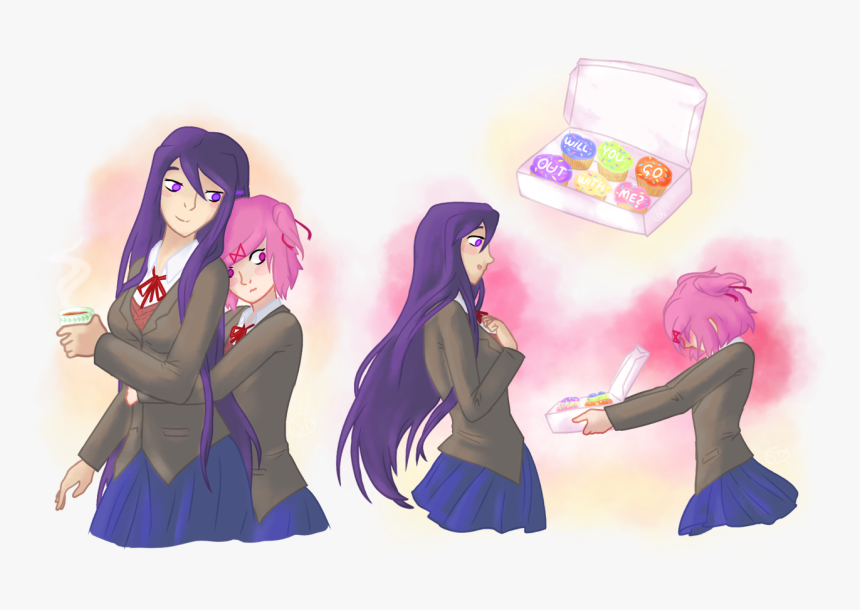 Yuri Appreciation Club Shvareidow - Yuri X Natsuki Ddlc, HD Png ...