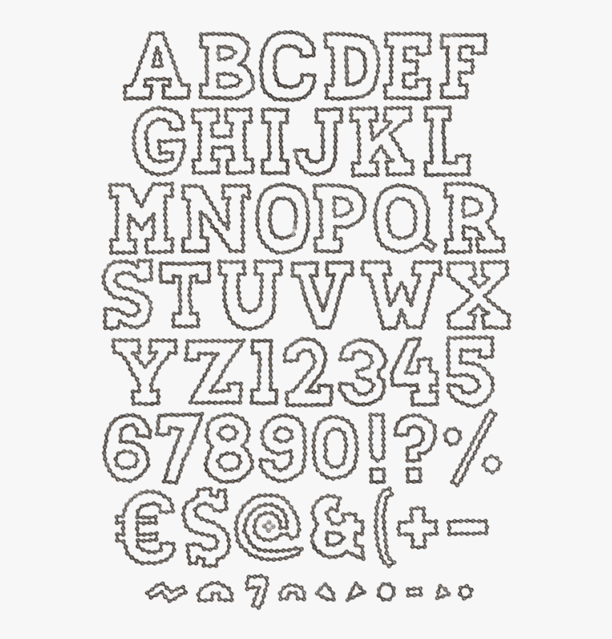 Outline Alphabet Letters Font - Infoupdate.org