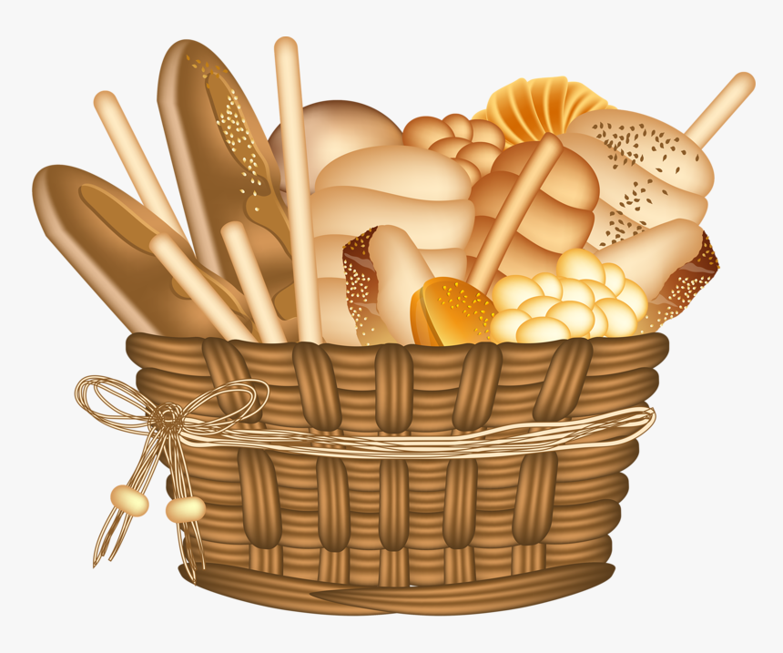Bread Basket Clip Art - Bread Basket Cartoon Png, Transparent Png ...