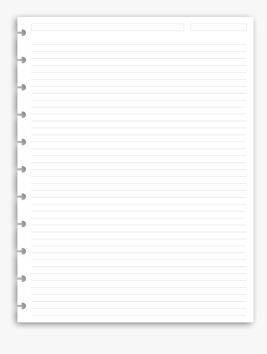 Letter Ruled Sheets - Paper, HD Png Download , Transparent Png Image ...