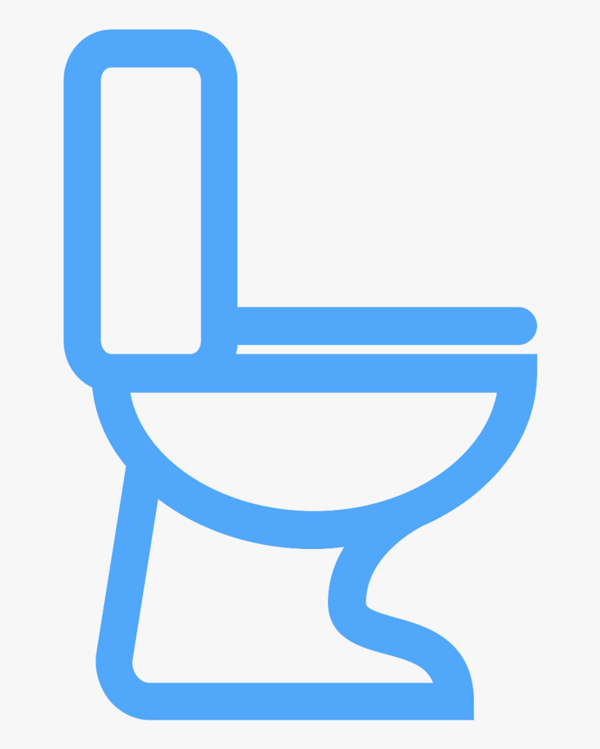 Blue Toilet Icon