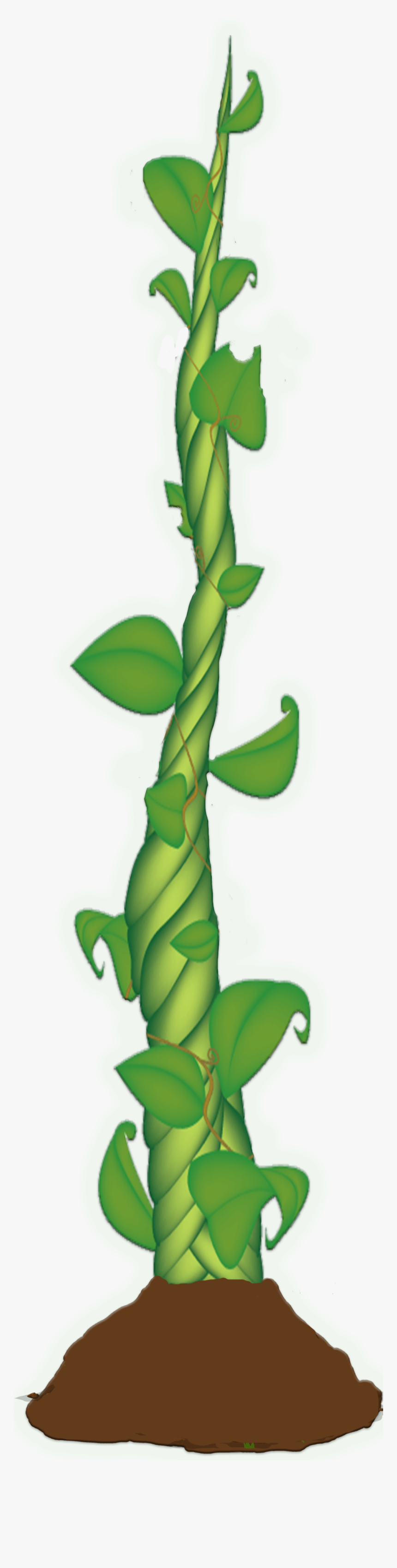 Clipart Leaves Beanstalk - Beanstalk Clipart, HD Png Download , Transparent Png Image - PNGitem