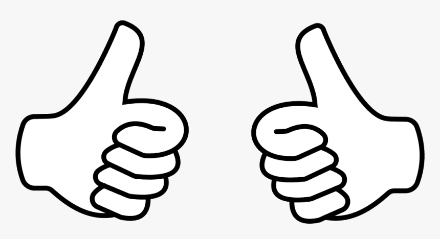 Thumbs Up Free Clip Art Of Clipart Outline Transparent - Thumbs Up ...