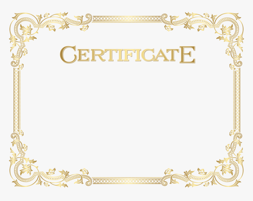 Certificate Template Png, Transparent Png , Transparent Png Image - PNGitem