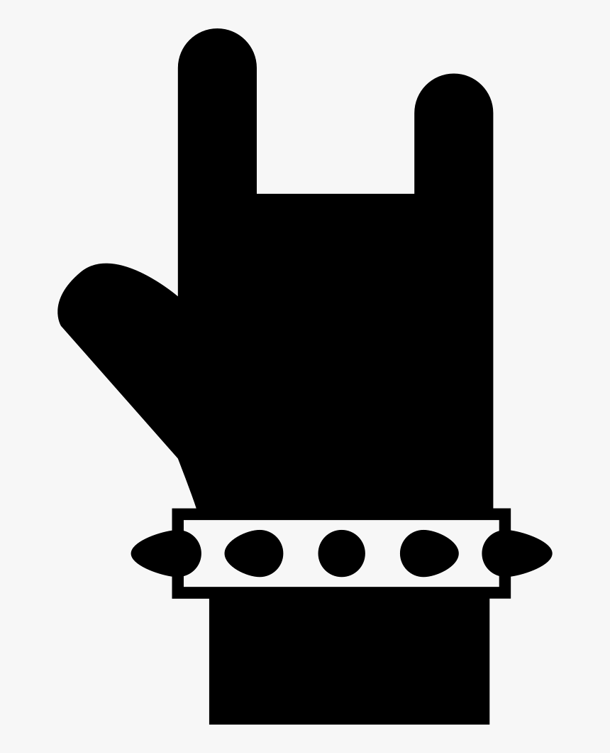 Rock Symbol Of A Hand - Hand Rock Symbol, HD Png Download , Transparent ...