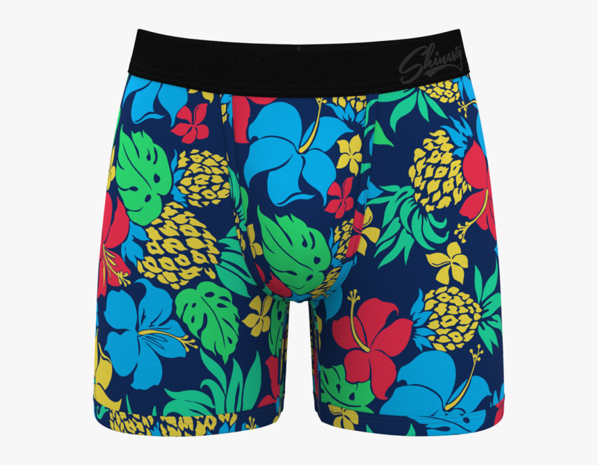 Hawaiian Themed Boxers Itemprop Image , Tintcolor - Board Short, HD Png ...