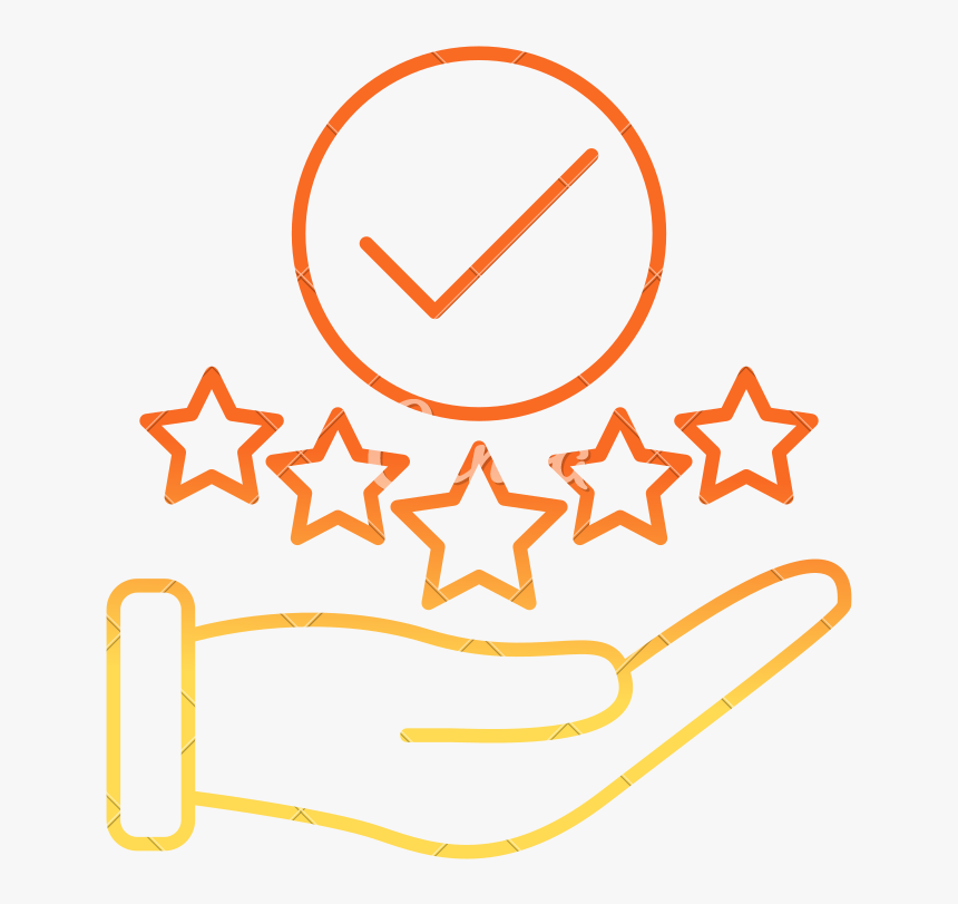 Line - 5 Star Rating Icon, HD Png Download , Transparent Png Image ...