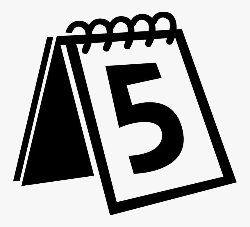 Vector Illustration Of Calendar Organizes Days For, HD Png Download ...