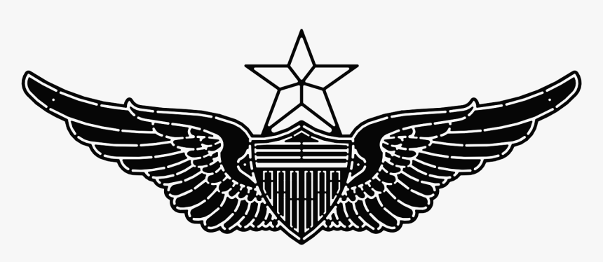 Wings Clipart Military - Aviation Wings Silhouette, HD Png Download ...