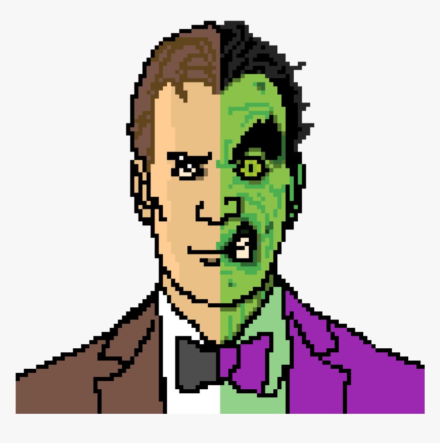 Dc´s Two Face - Cartoon, HD Png Download , Transparent Png Image - PNGitem