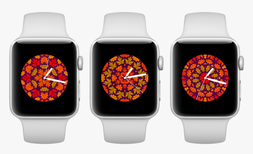Autumn Leaves 3up - Fall Apple Watch Face, HD Png Download ...