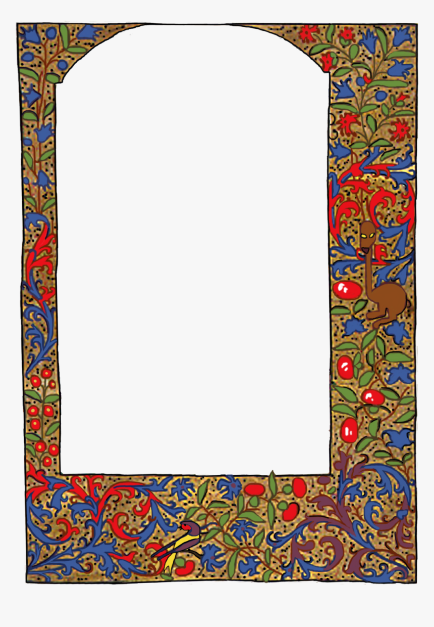 Medieval Border Frame - Transparent Medieval Illuminated Borders, HD ...