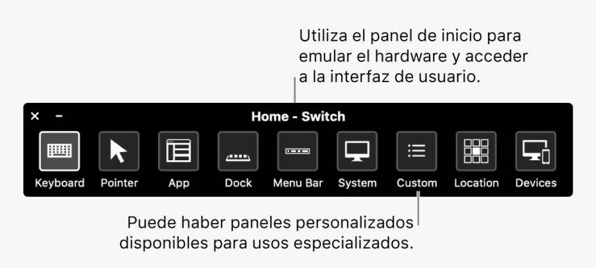 El Panel De Inicio De “control Por Botón” Incluye Botones - Menu, HD ...