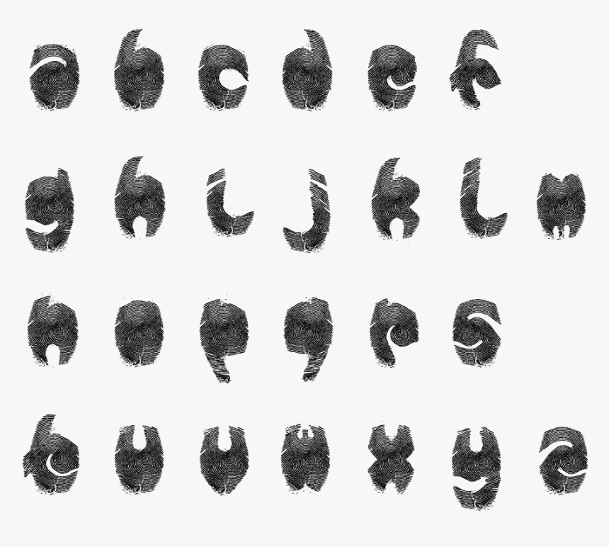 Download Finger Print Font - Elephant, HD Png Download , Transparent ...