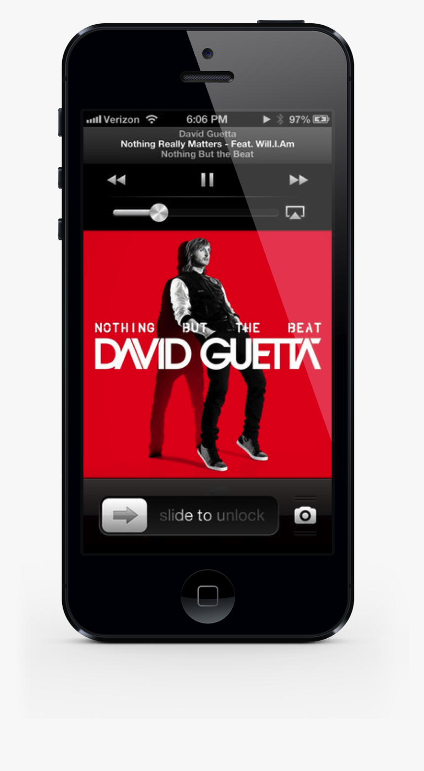 Transparent Slide To Unlock Png - David Guetta Nothing But The Beat ...