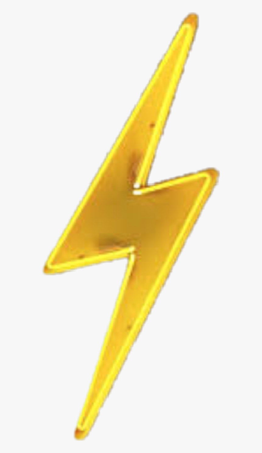 #lightning #yellow #orange - Triangle, HD Png Download , Transparent ...