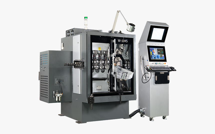 W-1045 Of 8 Axes Coil Spring Making Machine - Machine Tool, HD Png ...