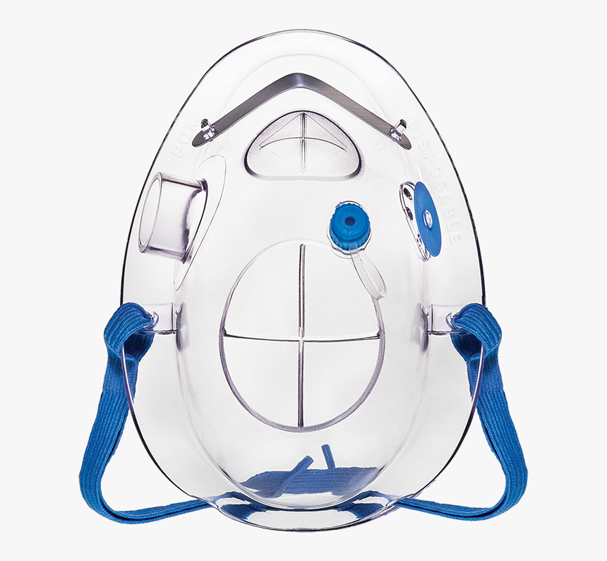 A Close-up Of The Panoramic Oxygen Mask With Blue Straps - Procedural ...