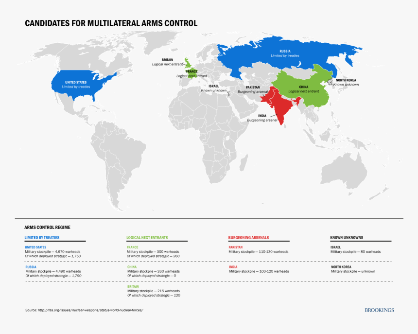 Candidates For Multilateral Arms Control - World Map, HD Png Download ...