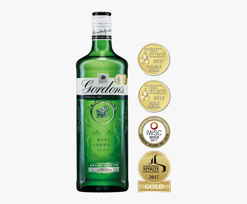 Gordon S London Dry Gin - Green Gin, HD Png Download , Transparent Png ...
