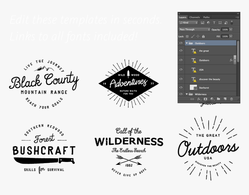 Vintage Design Bundle - Vintage Retro Design Png, Transparent Png ...