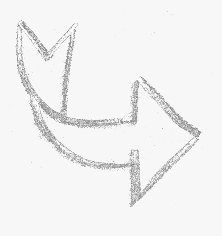 Arrow-right - White Sketch Arrow Png, Transparent Png , Transparent Png ...