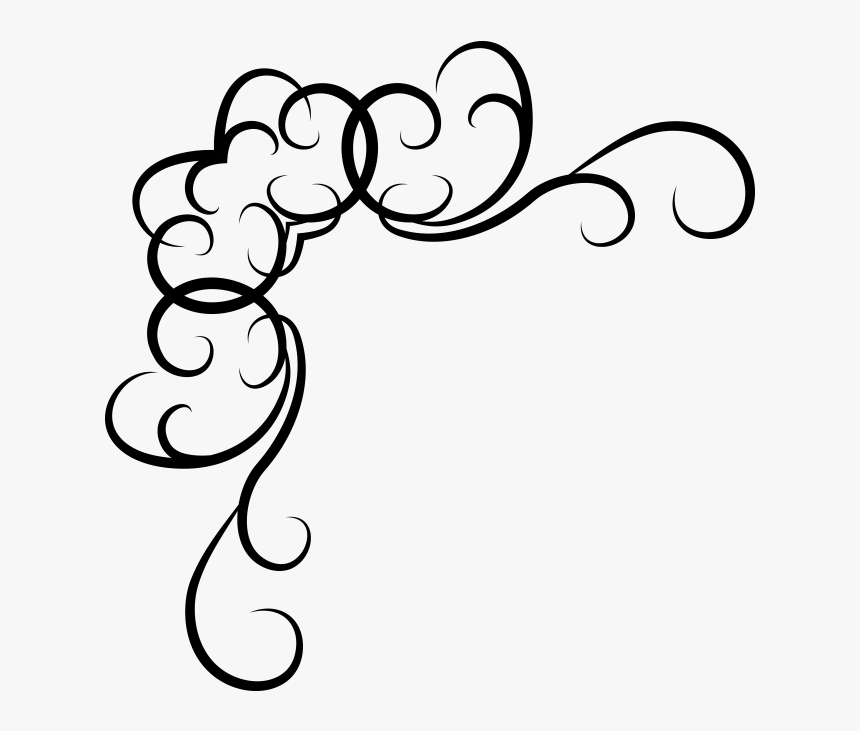 Ornamental Vintage Corner - Line Vintage Png, Transparent Png ...
