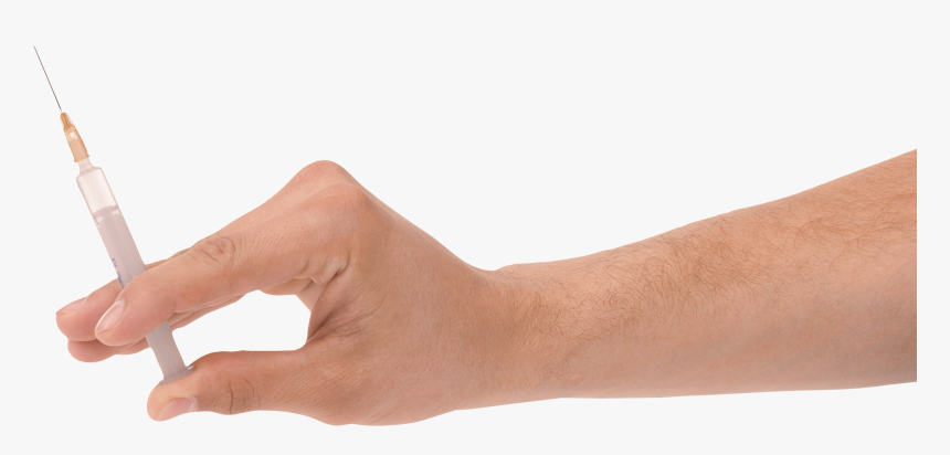 Syringe With Hand Png, Transparent Png , Transparent Png Image - PNGitem