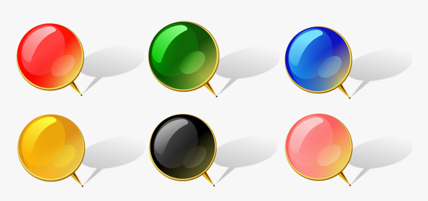 Pins, Needle, Icon, Drawing Pin, Pinned, Office, Button - Nål Png ...