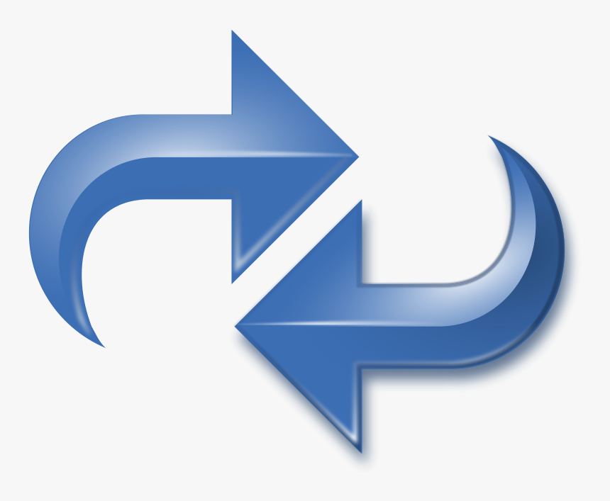 Two-way Arrow Cliparts - Reverse Arrows, HD Png Download , Transparent ...