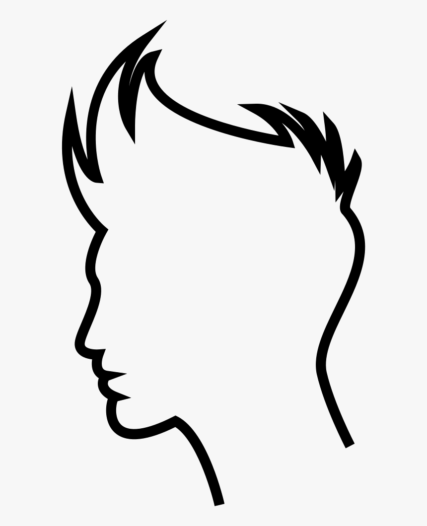 Transparent Boy Icon Png - Outline Of Boys Head, Png Download ...