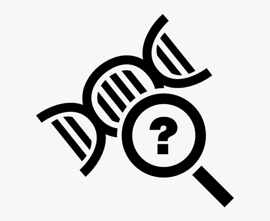 Science Symbol Of With - Dna With A Question Mark, HD Png Download ...