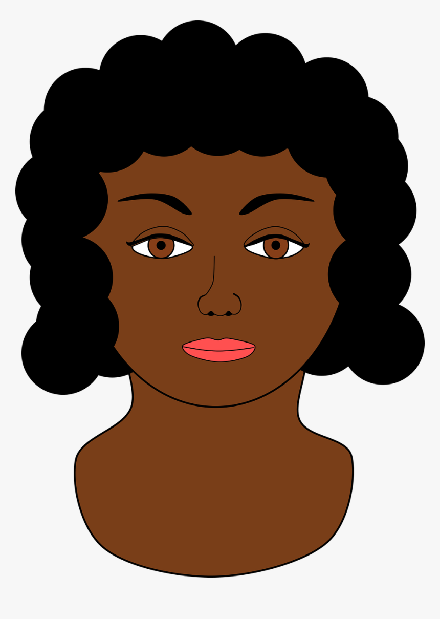 Black Woman Face Clipart, HD Png Download , Transparent Png Image - PNGitem