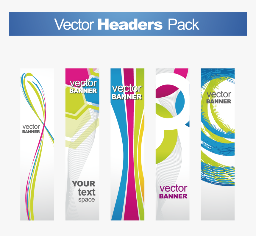 Banner Vector Header - Shape, HD Png Download , Transparent Png Image ...
