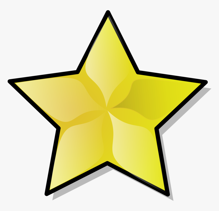Yellow,star,clip Art,graphics,symbol - Gold Star, HD Png Download , Transparent Png Image - PNGitem