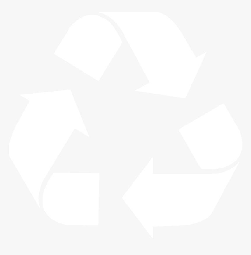 White Recycle Icon No Background
