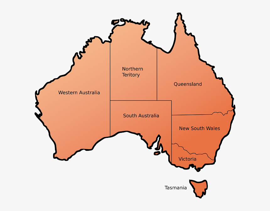 Map Of Australia Png, Transparent Png , Transparent Png Image - PNGitem