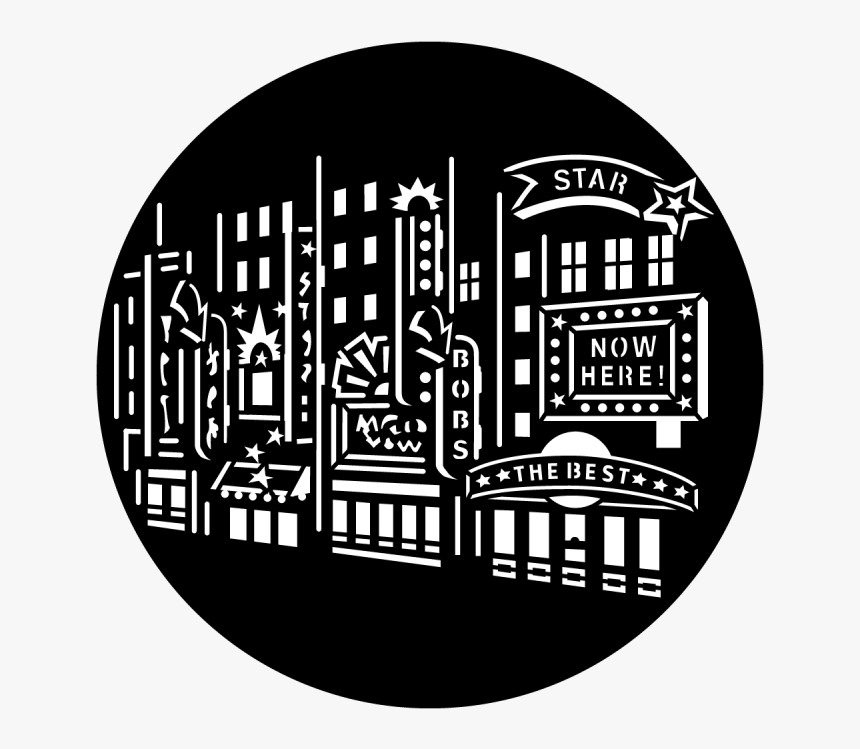 Apollo Theater Lights Steel Gobo Ms-6039 , Png Download - Gobo ...