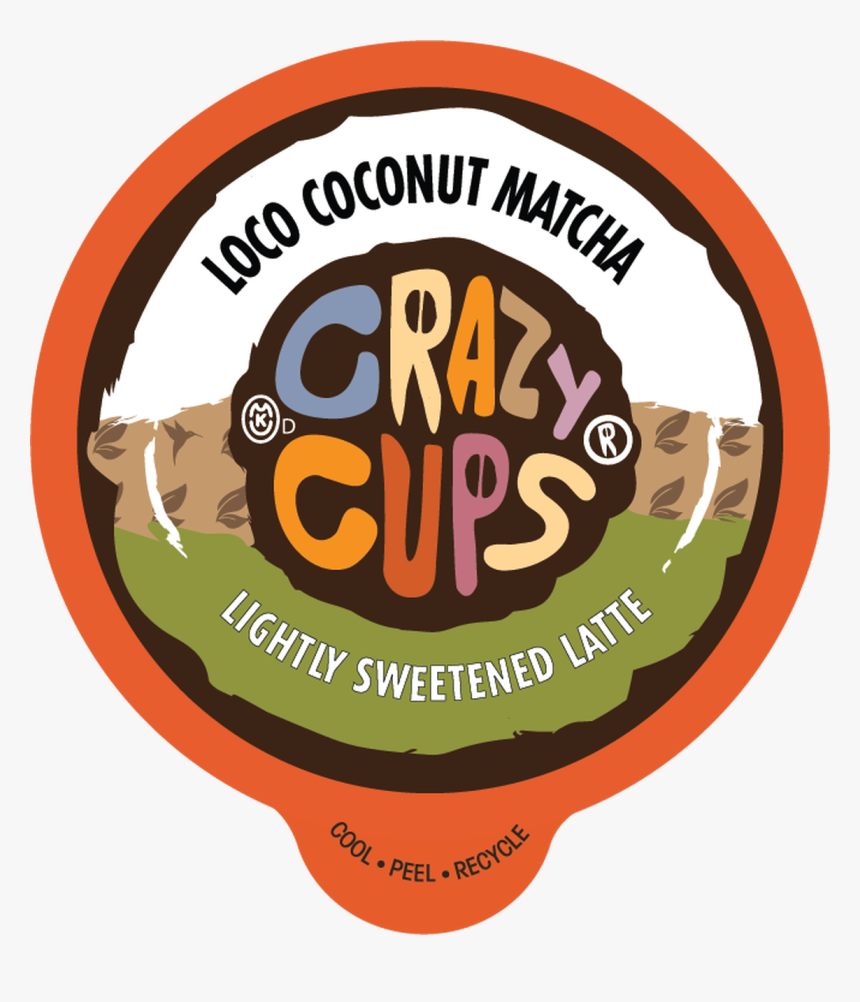 Loco Coconut Matcha Sweet Tea Latte By Crazy Cups - Illustration, HD ...