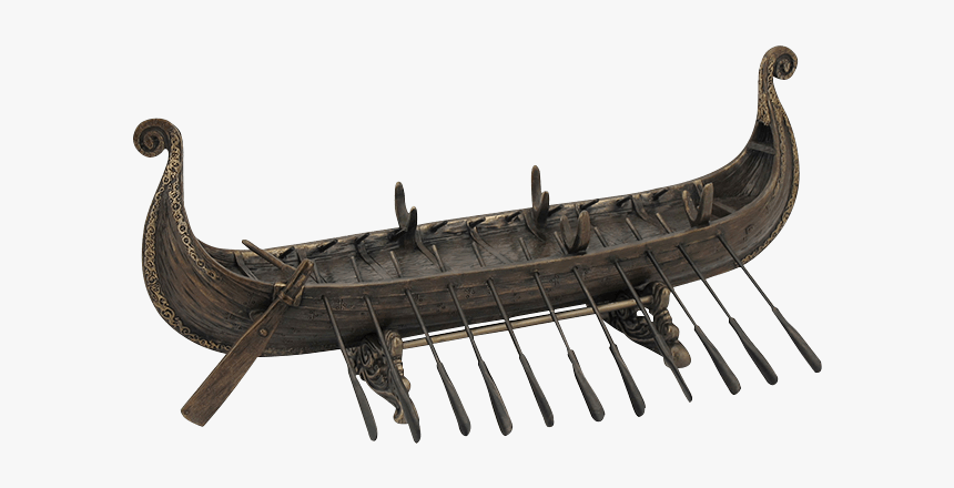 Viking Boat Statue - Viking Longship Oars, HD Png Download ...