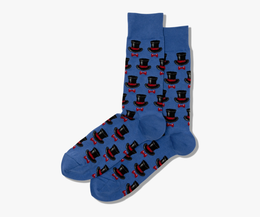 Men S Top Hat And Bow Tie Socks Class Slick Lazy - Sock, HD Png ...