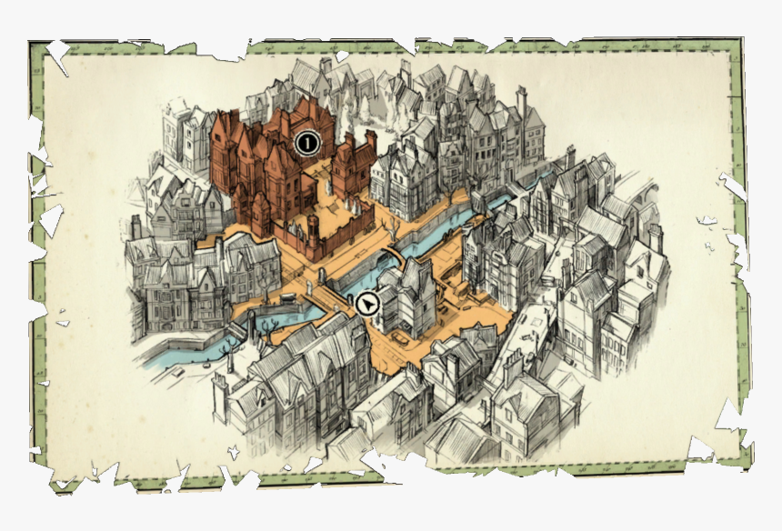 Dishonored Boyle Estate Map, HD Png Download , Transparent Png Image ...