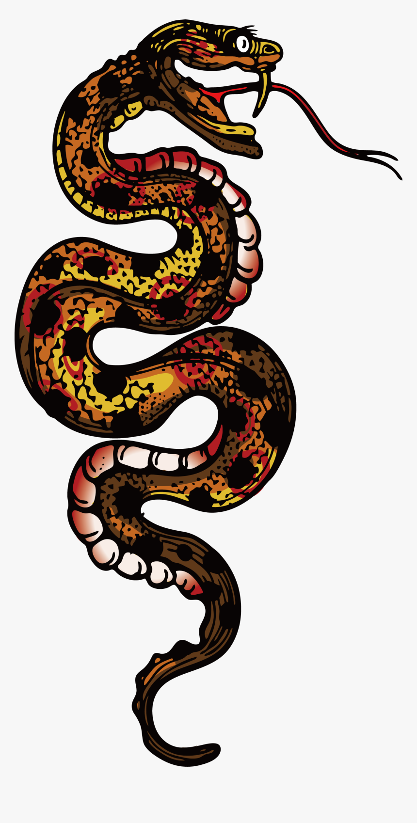 Snake Tattoo Clipart Boa Constrictor Snake - Transparent Snake Logo ...