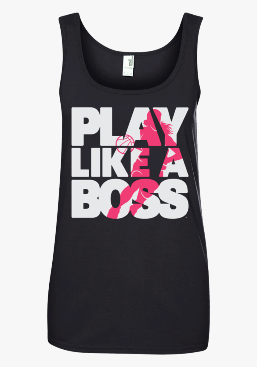 Women S Basketball Play Like A Boss™ Tank - Active Tank, HD Png ...