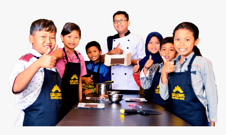 Kids Chocolate Cooking Class Illustration - Student, HD Png Download ...