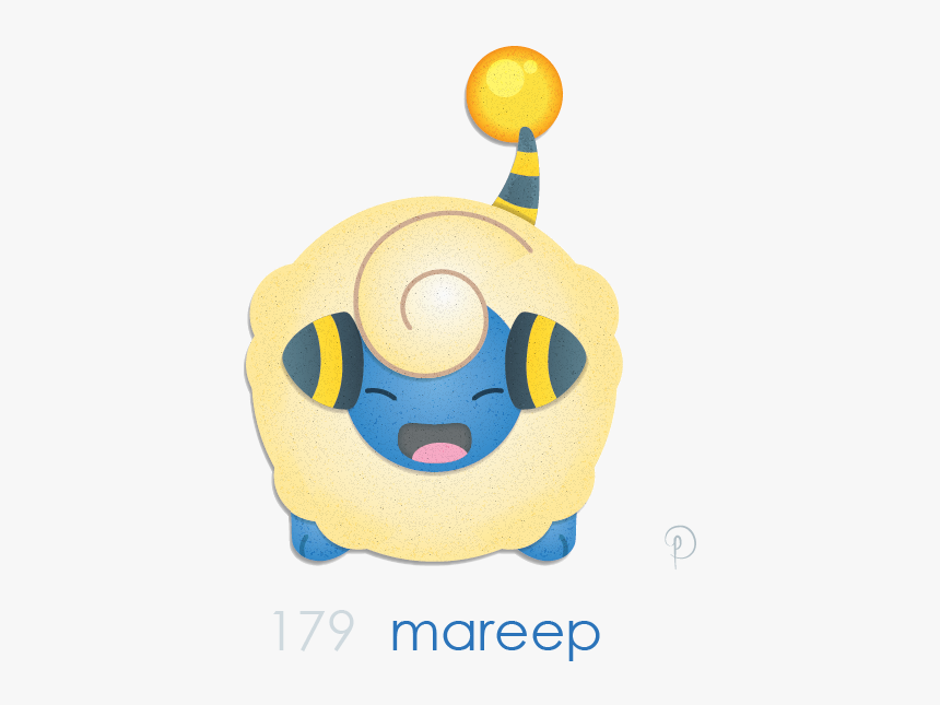 Happy Mareep because Who Doesn’t Need A Happy Sheep - Illustration, HD ...
